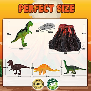 Motiveplay Light Up Dinosaur Terrarium Kit for Kids - Kids Toys, Best Kids Birthday Gift with Dinosaur Toys, Arts & Crafts, Night Light Growing Garden for Age 3, 4, 5, 6, 7, 8-12 Year Old