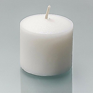 D'light Online Long 10 Hour Burn Time Unscented Votive Candles - for Birthdays, Baby Shower, Home Decoration and Weddings (White, 10 Hour - Set of 12)