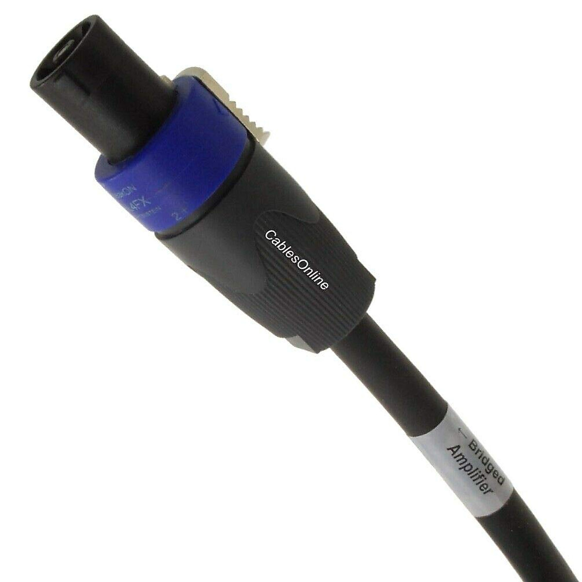 CablesOnline, 6 Inches Mono-Bridged Speaker/Amplifier 12AWG Adapter-Cable, Speakon 4-Pole Female to Male Connectors, (Pinout 1+/1+ and 2+/1-)