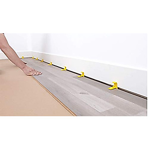 Tfloor Laminate Flooring Spacers : for Installing Laminate Wood, Vinyl Plank, Engineered Hardwood, LVT, Bamboo, Subfloor Panels, or Any Floating Floor Material. Made in The USA.