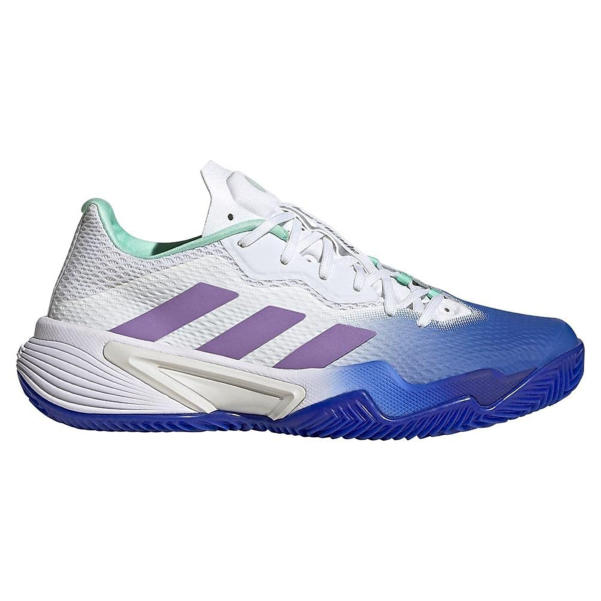 adidas Women`s Barricade Clay Tennis Shoes Lucid Blue and Violet Fusion
