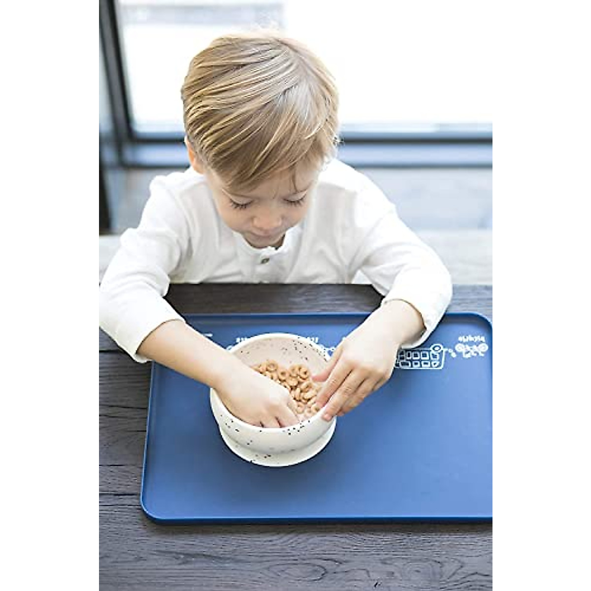 Bella Tunno Wonder Bowl - Silicone Suction Bowl for Toddlers and Baby Bowls, Microwave and Dishwasher Safe Food-Grade BPA Free Silicone, Off-White