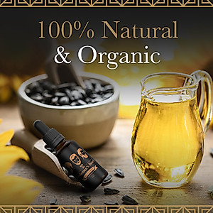 The Gentlemen's Premium Beard Oil - Conditioner Softener - All Natural Fragrance Free - Softens, Strengthens and Promotes Beard & Mustache Growth - Leave In Conditioner Moisturizes Skin