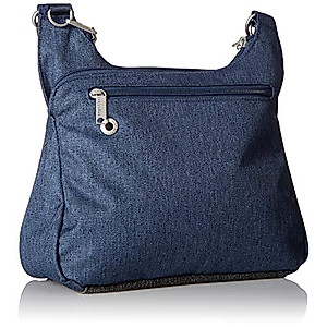 Baggallini Womens Anti Theft Cross Over Crossbody Hobo, Steel Blue Antitheft, One Size US