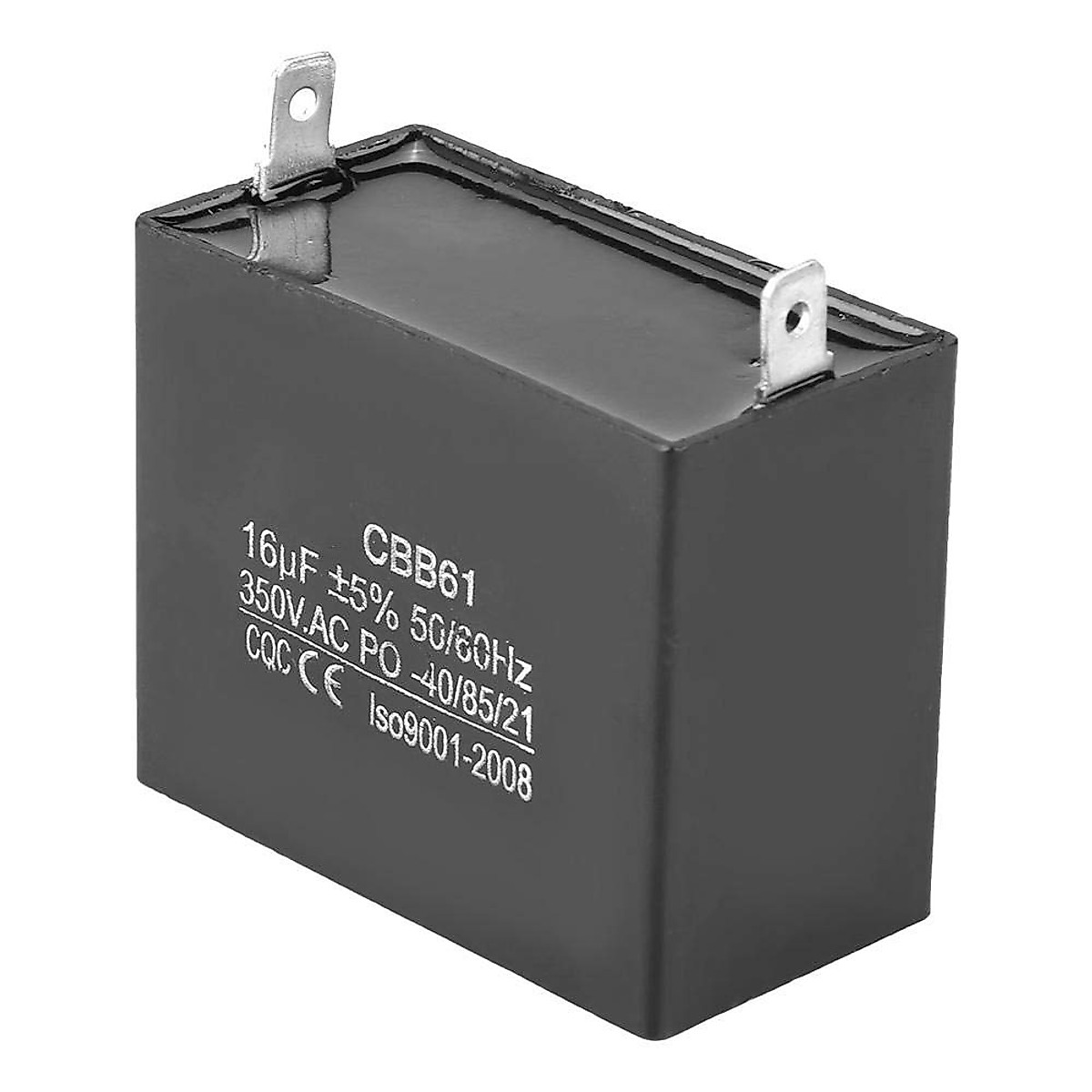 CBB61 Capacitor，350VAC 16uF Motor Running Starting Capacitor Generator，50/60Hz Start Capacitor Run Capacitor，for Brushless Gas & Generators