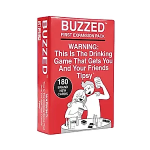 Buzzed Expansion Pack #1 - The Drinking Game That Will Get You & Your Friends Tipsy - Pool Party Games, Summer Party Games