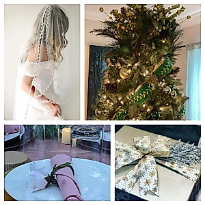 Gold Leaf Ribbon 10Yards Leaves Trim Rope Artificial Leaf Ribbon for Garland Gift Wrapping Party Wedding Home Decorations