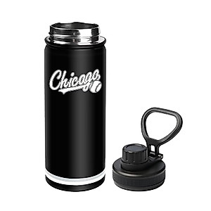 ANTKING Chicago Tumbler Travel Mug Coffee Cup Custom Name Number for Men Women Youth Gifts