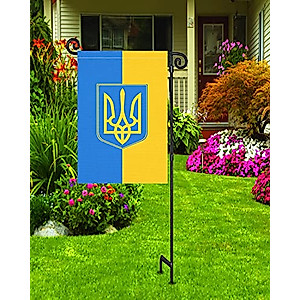 Ukraine Garden Flag, 12×18 inch Double-Sided Ukraine Yard Flag, Small Ukraine Flag for Outdoor Yard Decor (Style 1)