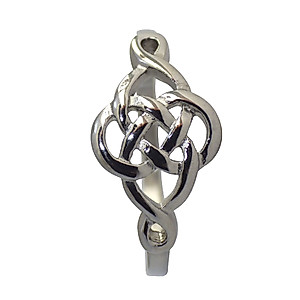 Fantasy Forge Jewelry Celtic Dara Knot Ring Womens Stainless Steel Viking Band Size 9