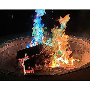 GOFIRE Colored Flames, Magical, Vibrant, Dancing Colors for Campfires, Firepits, Fireplaces or Bonfires | 25 Pack