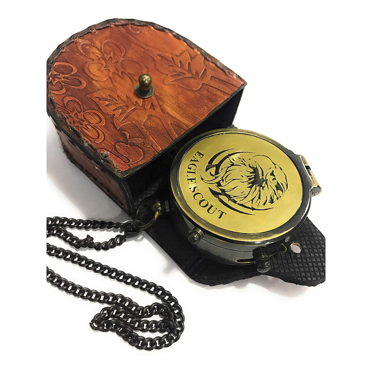 Eagle Compass Engraved Vintage Ship Functional Gift Compass Baptism