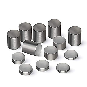 4 oz. Tungsten Weights Incremental Cylinders Car Incremental Tungsten Weights Compatible with Pinewood Car Derby Weights to Optimize Your Car for Speed, 3/8 Inches