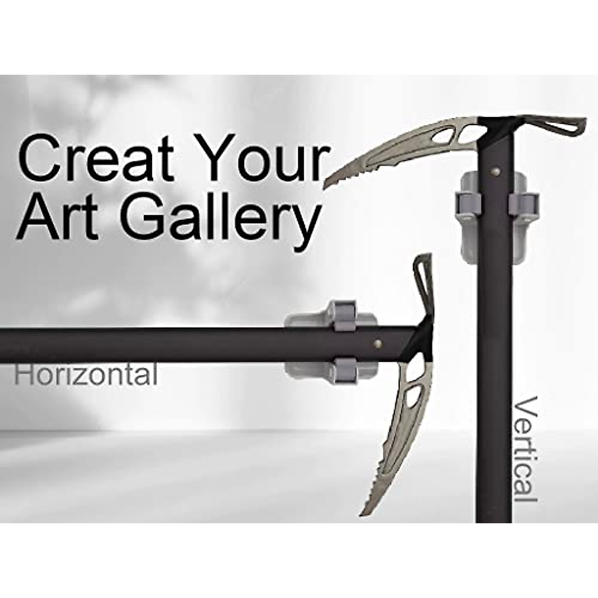 aeHave Command Broom Holder Wall Mount 6pcs - Mop Broom Garage Tool Organizer Wall Mount Self Adhesive Hanger for Kitchen Garden Bathroom Garage Camping Storage