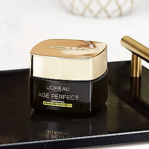 L'Oreal Paris Age Perfect Cell Renewal Anti-Aging Day Moisturizer with SPF 25, Vitamin E & Antioxidants to Smooth Wrinkles & Firm Skin, 1.7 oz