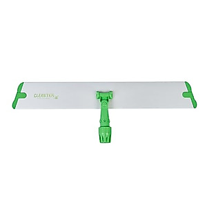 Restaurantware-Clean Tek Professional 23.6 Inch Flat Mop Plate Frame, 1 Quick Connect Mop Frame for Wet Or Dry Mop Pads - Mop Pads Sold Separately, Durable, Green Aluminum Cleaning Mop Pad Frame