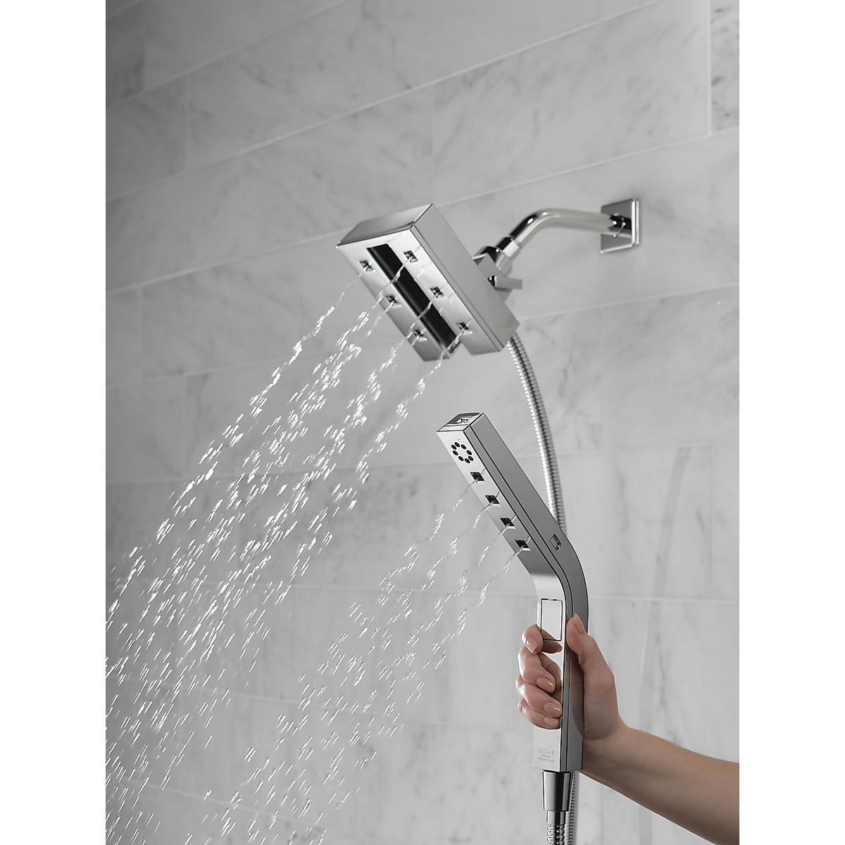 Delta Faucet 58473-PR25 Universal Showering Combo, 2.5 GPM Water Flow, Lumicoat Chrome