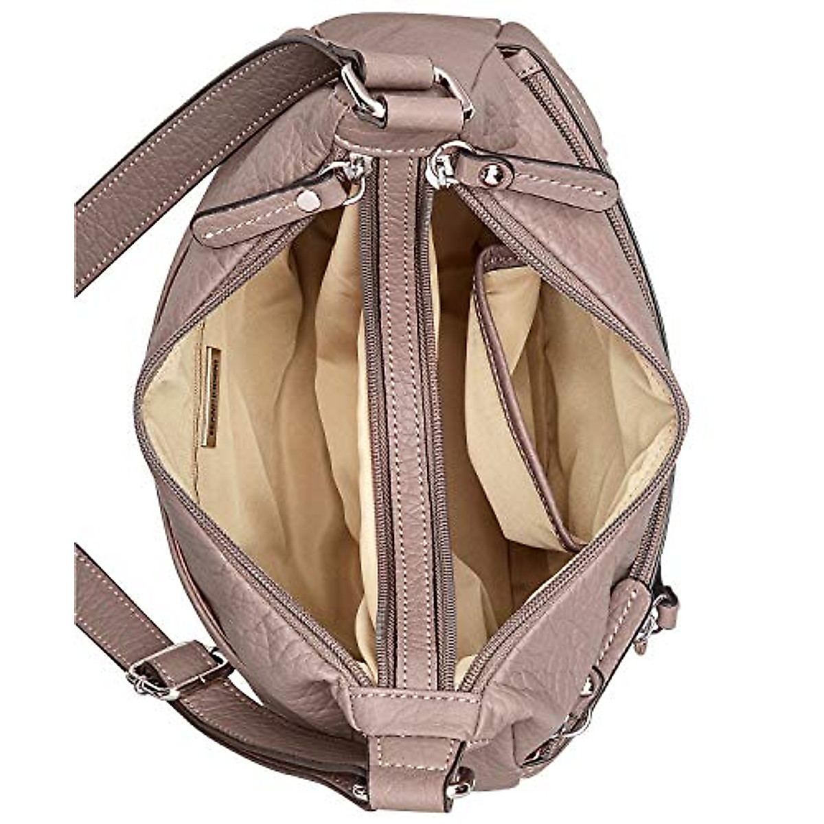 Giani Bernini Pebble Hobo Shoulder Bag - Grey