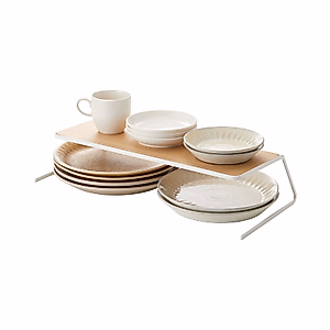 Yamazaki Home Dish Riser - Kitchen Cabinet Shelf and Organizer - No Assembly Req.