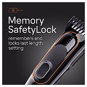 Braun Hair Clippers Series 5 5310, Hair Clippers for Men, Hair Clip from Home with 9 Length Settings, Incl. Memory SafetyLock Recall Setting, Ultra-Sharp Blades, 2 Combs,