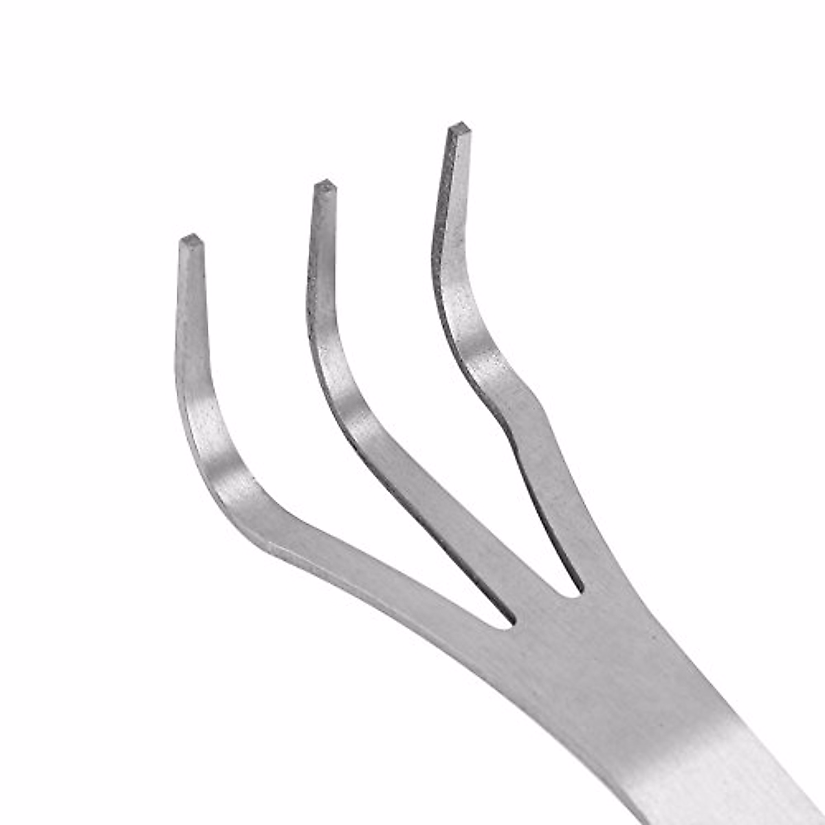 Eboxer Stainless Steel 3 Prong Root Rake Pick Set, Bonsai Tool Root Pick Rake Gardening Tools