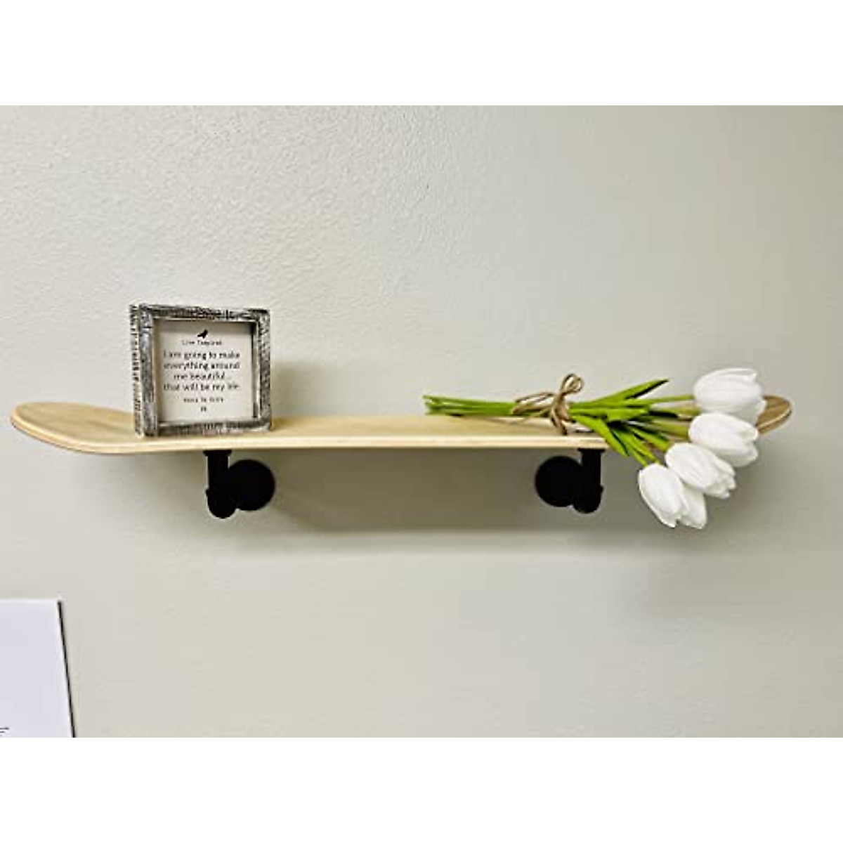 SkateShelf Skateboard Industrial Pipe Floating Shelf (Longboard)
