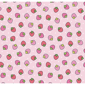 Strawberry Party Gift Wrapping Paper - Folded Flat 30 x 20 Inch (3 Sheets)