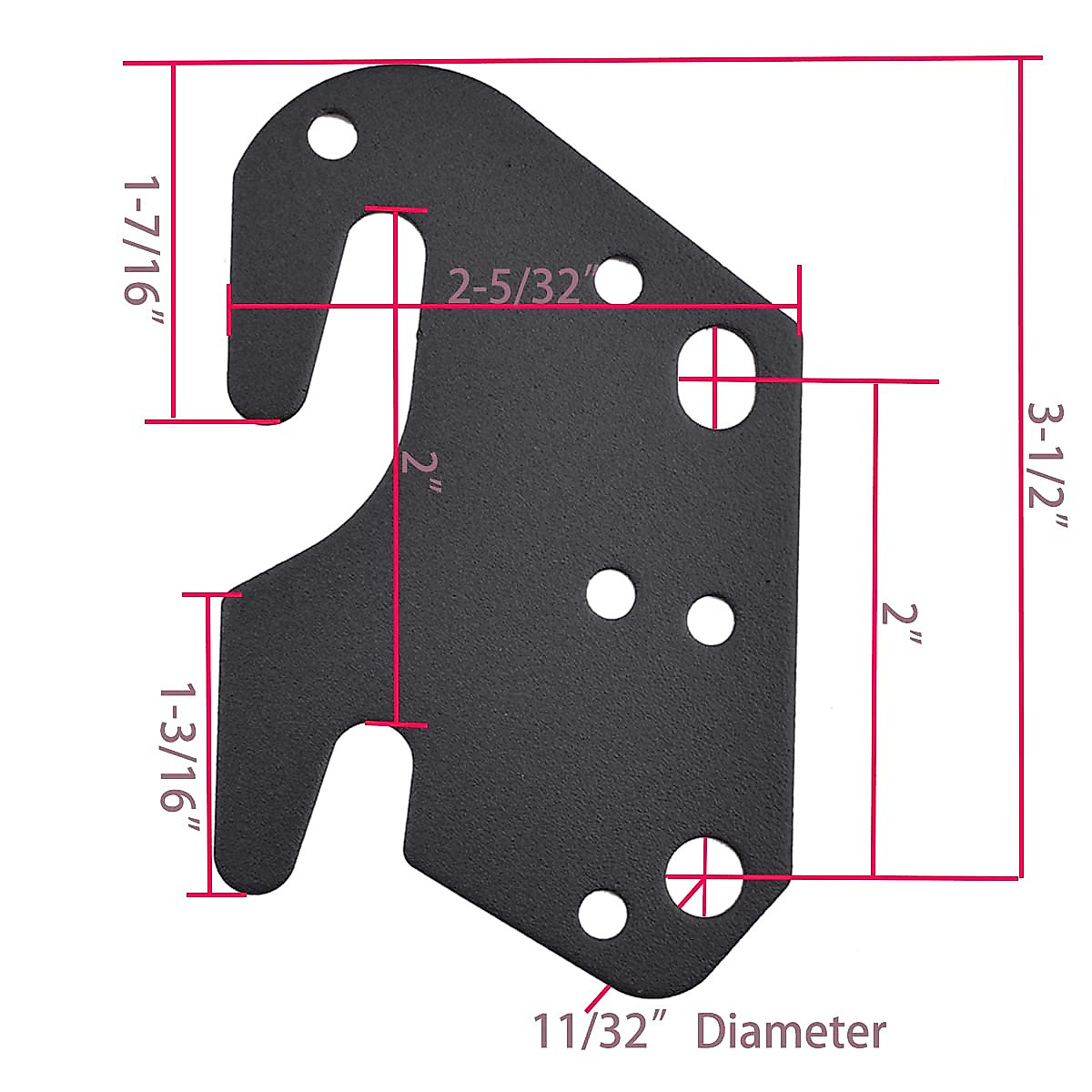Universal Wood Bed Rail Hook Plates for Headboard and Footboard, Hook Plates for Wooden Beds Frame Bracket Replacement Wooden Bed Parts or New Bed Constructions(2Pack)