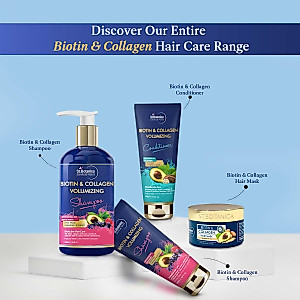 StBotanica Biotin & Collagen Volumizing Hair Shampoo - 300ml - No Sulphate, No Parabens, No Silicon