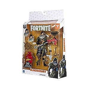 Fortnite Legendary Series Blackheart, 6-inch Highly Detailed Figure with Harvesting Tools, Weapons, Back Bling, and Interchangeable Faces Fnt-fig.Leg Blackheart Skeleton(Toy Partner Fnt0737),FNT0737