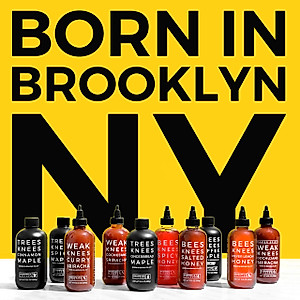 Trees Knees Cinnamon Maple, Organic Maple Syrup Infused with Cassia Cinnamon ,11.5 Ounce Bottle Vegan, Gluten Free, Paleo-friendly, Grade-A, Pure Maple Syrup, Foodie Gifts, Coffee Gifts, Cocktail Gifts