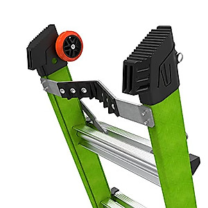 Little Giant Ladder Systems Conquest 2.0 All-Terrain, M17, 17ft, Multi-Position Ladder with Adjustable Outriggers, Fiberglass, Type 1A, 300 lbs Weight Rating, (17107-001)