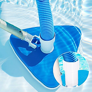 WXJ13 4PCS 1-1/2 Inch Pool Hose Cuff Swimming Pool Cleaning Hose Fittings Threaded Hose Cuff Pool Cuff Replacement Parts for Spiral Wrap Swimming Pool Vacuum Hose