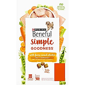 Purina Beneful Dry Dog Food, Simple Goodness With Farm Raised Chicken - 32 ct. Box