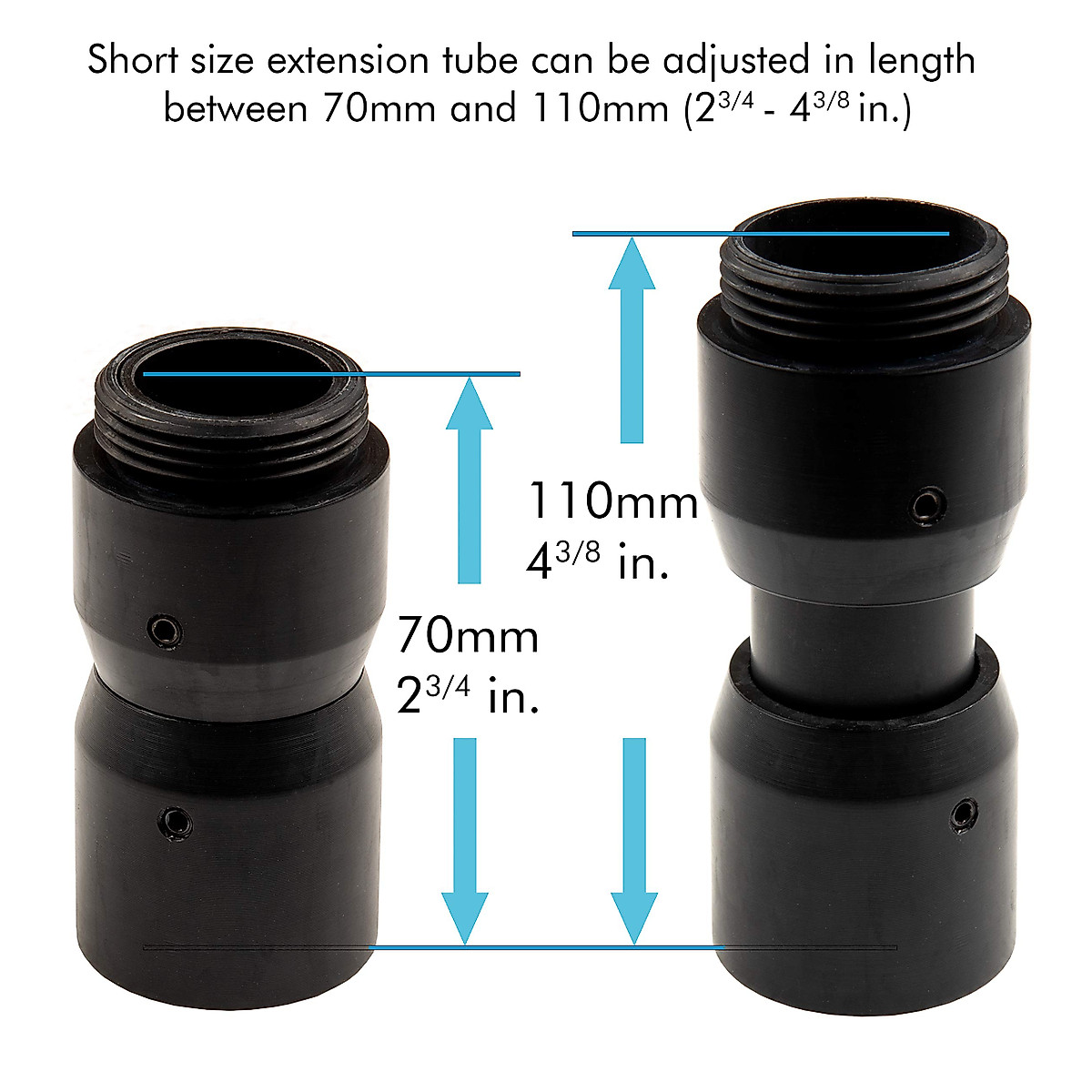 Flight Stick Grip Extension Kit Configuration #7 Compatible with Thrustmaster Warthog, F-16C Viper HOTAS, F/A 18, VirPil, WinWing and Moza AB9 Flight Sticks And Bases