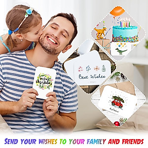 100 Pcs Blank Watercolor Paper Postcards 140lb/300gsm Heavyweight Art Paper Post Note Cards White 4 x 6 Inch Watercolor Journal Cards for DIY Mailing Christmas Thanksgiving Painting (Round Angle)