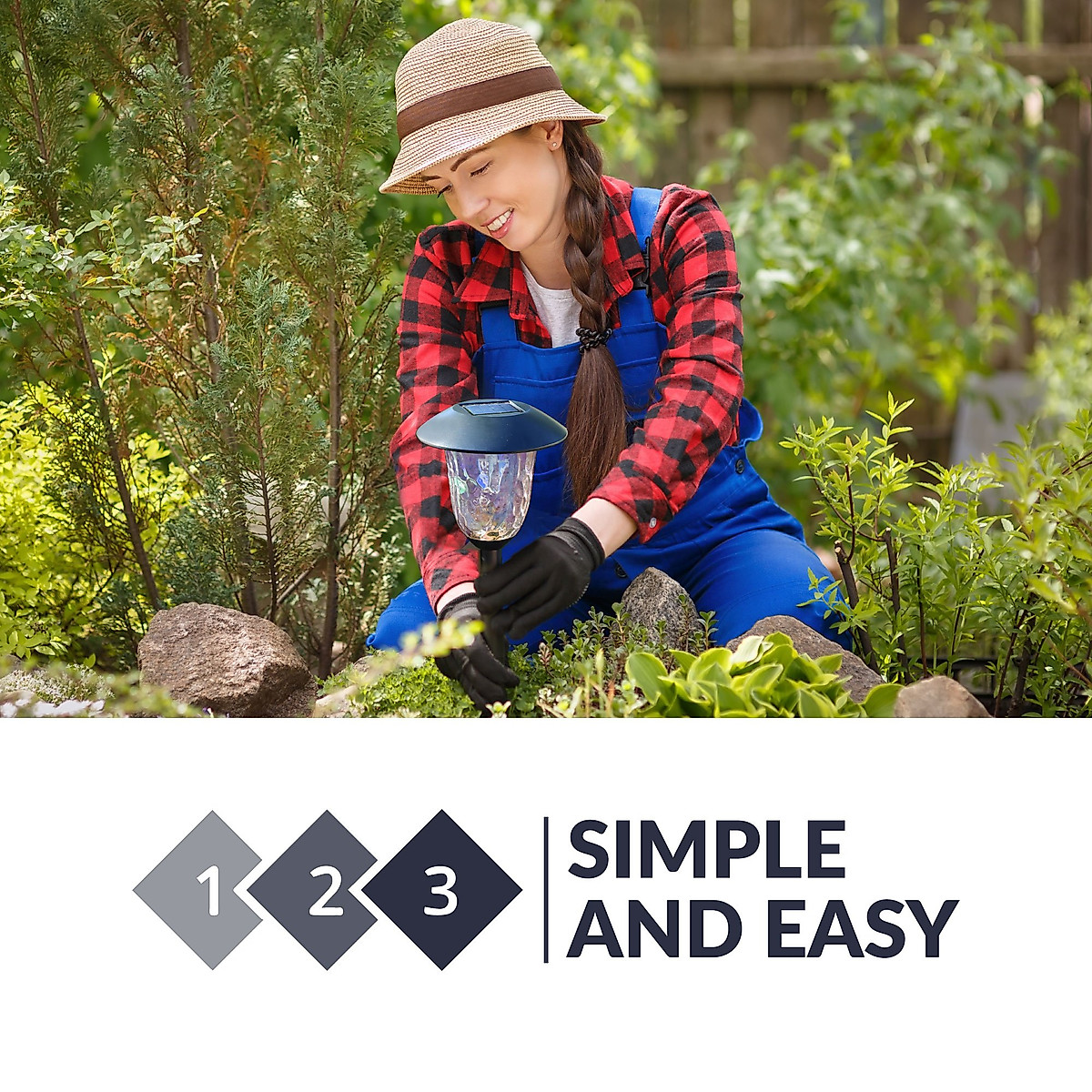 Best Solar Light SOLARPATHF2-2 10X Brightness 3000K Outdoor Solar LED Filament-Style Path Weatherproof Metal Light (4 Pack), 4-pack, Black, 4 Piece