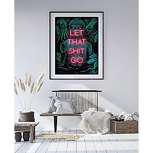 5D Diamond Painting Kits for Adults Beginners,Buddhism Buddha Diamond Art Kit,DIY Full Round Drill Religious Gem Art Kits with Inspirational Motivational Zen Quote,Home Wall Decor 12 x 16 Inch