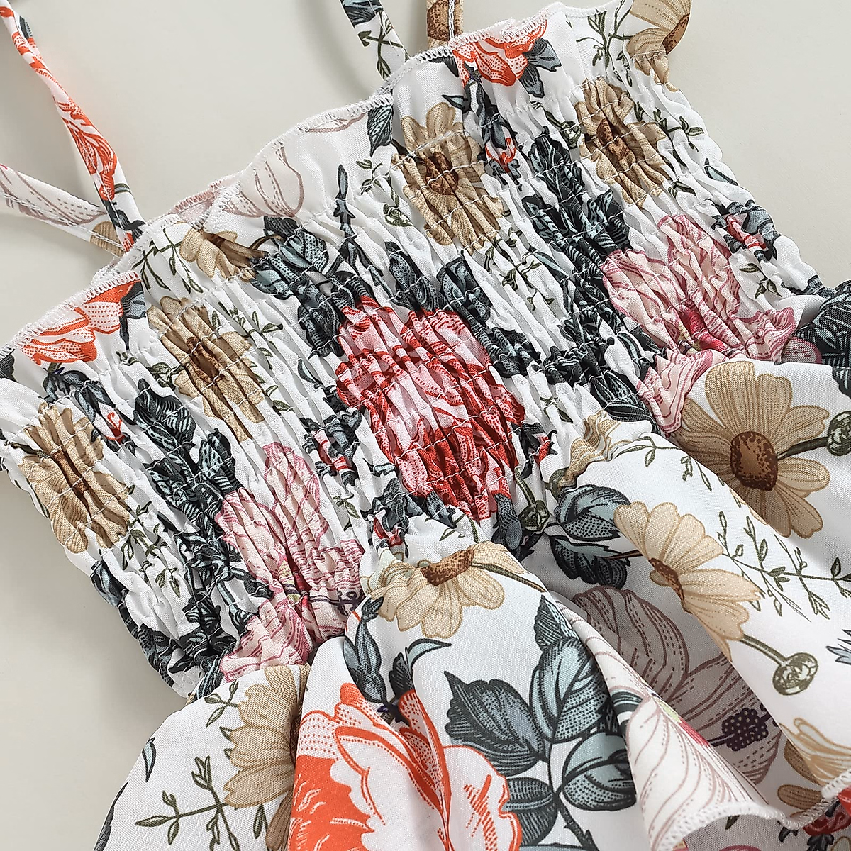 Infant Baby Girls Romper Dress 3 6 9 12 18 Months Onesie Ruched Jumpsuits Skirts Hem Bodysuits Headband (0-3 Months,Red Green)