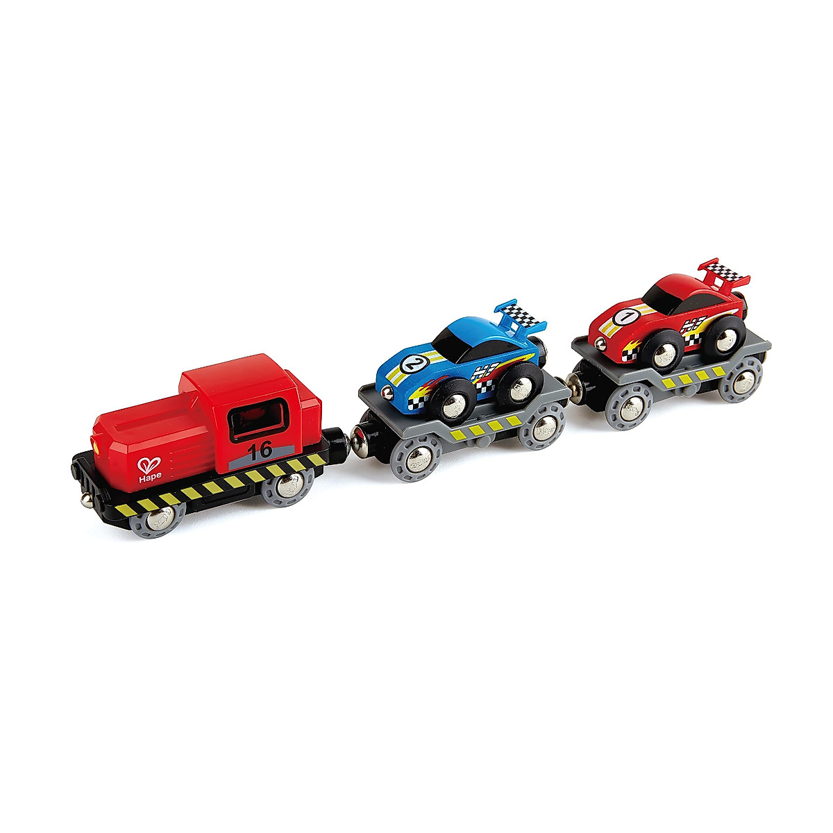 Hape Race Car Transporter, L: 11, W: 2, H: 1.5 inch