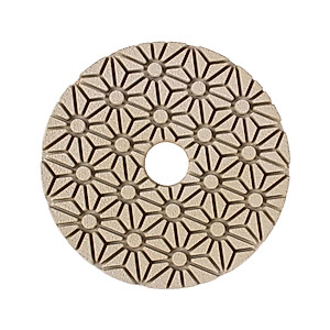 3 Step Diamond Polishing Pads 4 Inch, Stone Polishing Kit for Granite Stone Concrete Marble Quartz, Wet Polish Pad Kit for Drill Grinder Polisher, Wet Use Only - 3 Steps (#1, 2, 3) 1 Unit Each Step