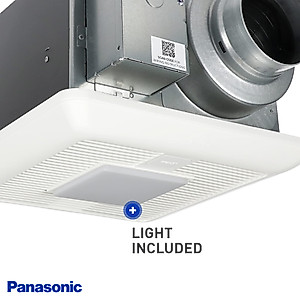 Panasonic FV-0511VKL2 WhisperGreen Select Ventilation Fan with LED Light - 50-80-110 CFM - Quiet Bathroom Fan