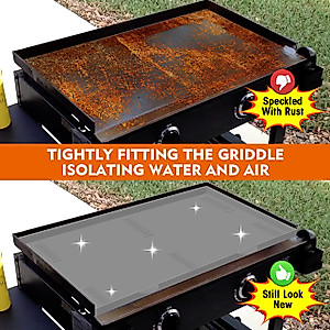 Griddle Protective Mat for Blackstone - 28" Magnetic Silicone Grill Cover, Food Grade Silicone Mat - All Season Cooking Surface Protective Cover (28" Grey)