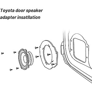 NuIth 6.5 inch Door Speaker Adapter Bracket for Nissan Altima Frontier NV Titan 2002-2019, Infiniti FX35 G35 G37 Q45 2002-2013 Mount Aftermarket Car Speaker Spacer Ring