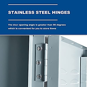 Fesbos Metal Lockers for Employees Steel Storage Locker with 2 Doors for Office School Gym Metal Storage Cabinets for Home, Office, Gym, School