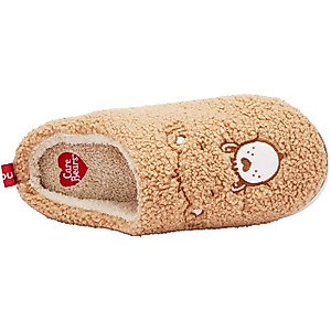 YUNGPRIME Care Bears House Slippers Cozy Slip on Fluffy Scuff Shoes for women and men
