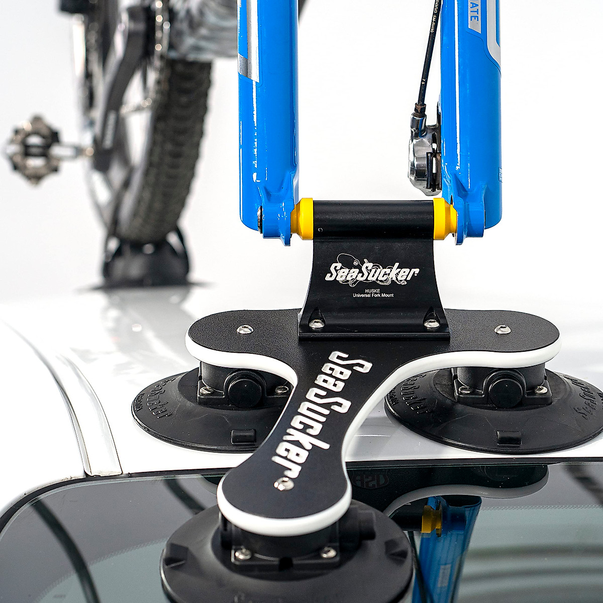 SeaSucker Talon MAX Bike Rack - Carries 1 Bike (Includes HUSKE Plugs Compatible with The Most Popular Bike Types)