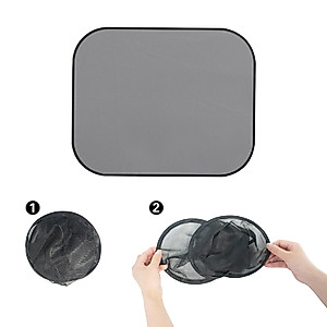 2 PCS Laptop Sun Shade with Adjustable Clip, Portable Laptop Visor for Working Outside Flexible & Foldable Cubicle Shade Cover for Laptop Computers Beach Chairs, Pets and Strollers