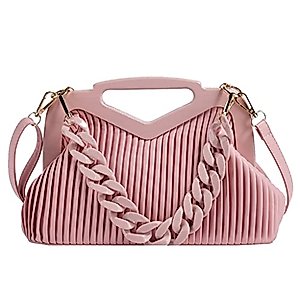 TBIIEXFL Handbag Women Inverted Triangle Handle Leather Hand Pouch Crossbody Bags Women Tote Bag Lady Satchel (Color : D, Size : 1)