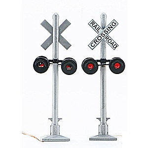 Walthers SceneMaster HO Scale Crossing Signal Flashers (Working Lights) 2-Pack